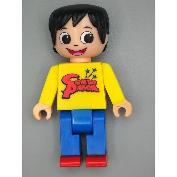 Toys | Ryans World Combo Panda Figure Ryan Block Style Collectible Kids ...